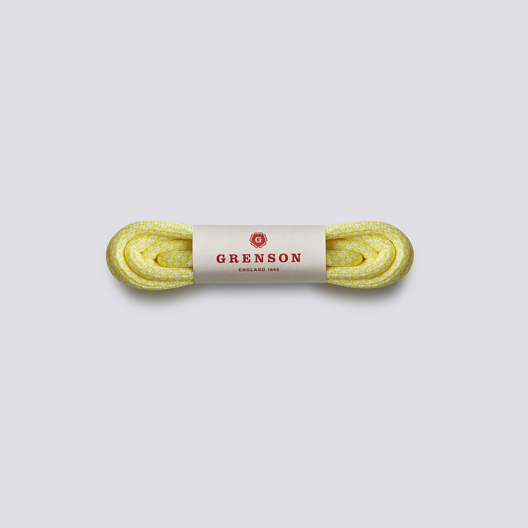 Hiking Shoe Laces | Yellow Cotton and Nylon Blend Laces | Grenson