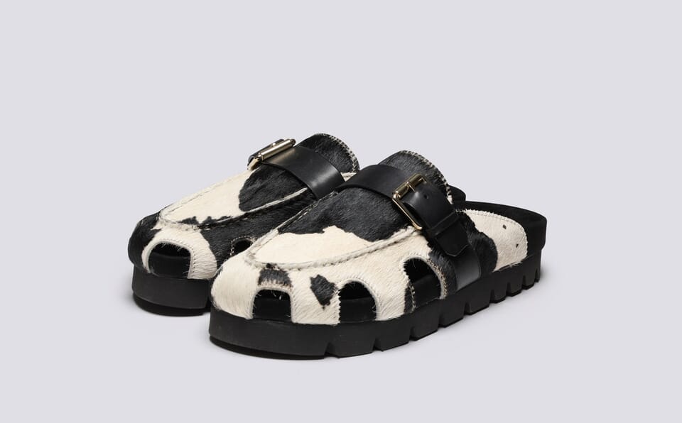 Dotty | Clogs for Women in Tan Leather | Grenson