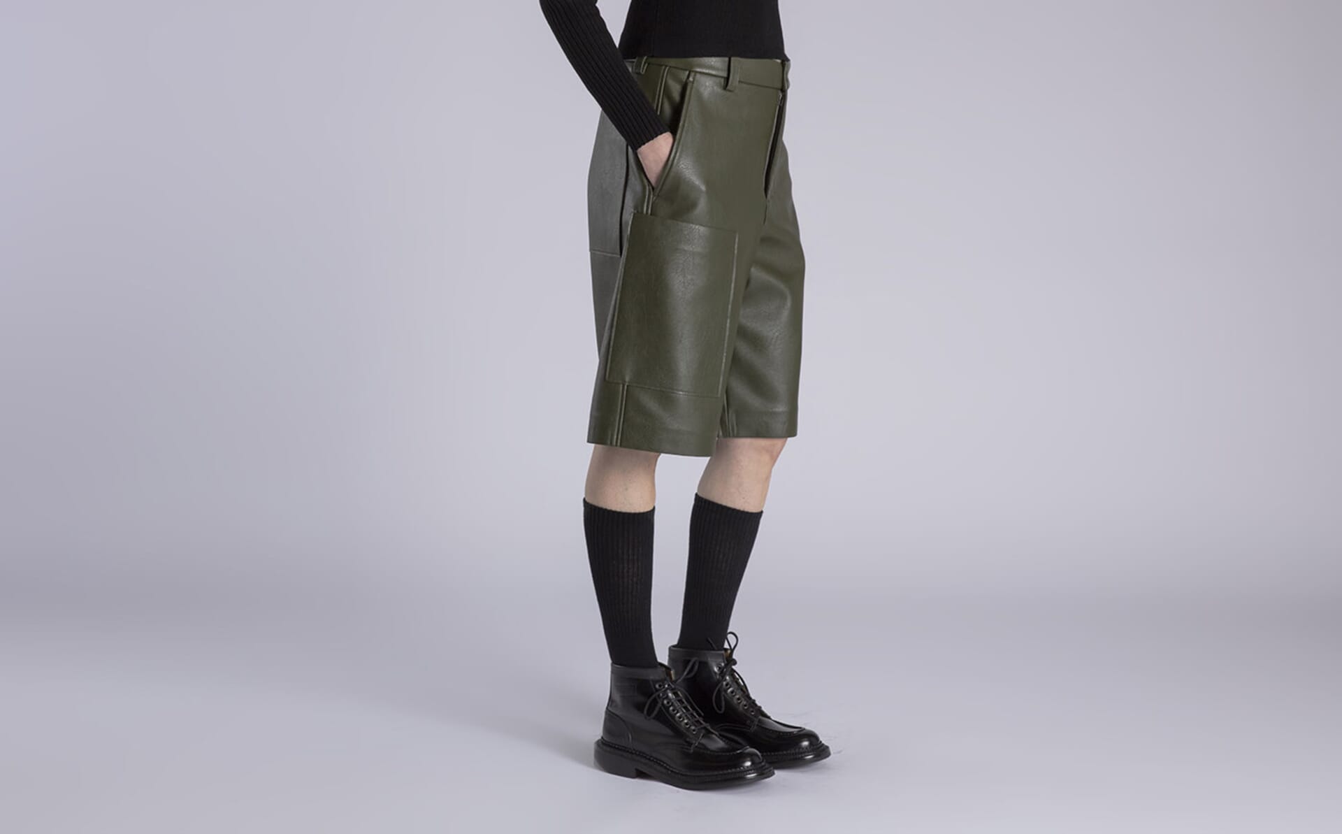 Sadie | Womens Triple Welt Boots in Black Leather | Grenson