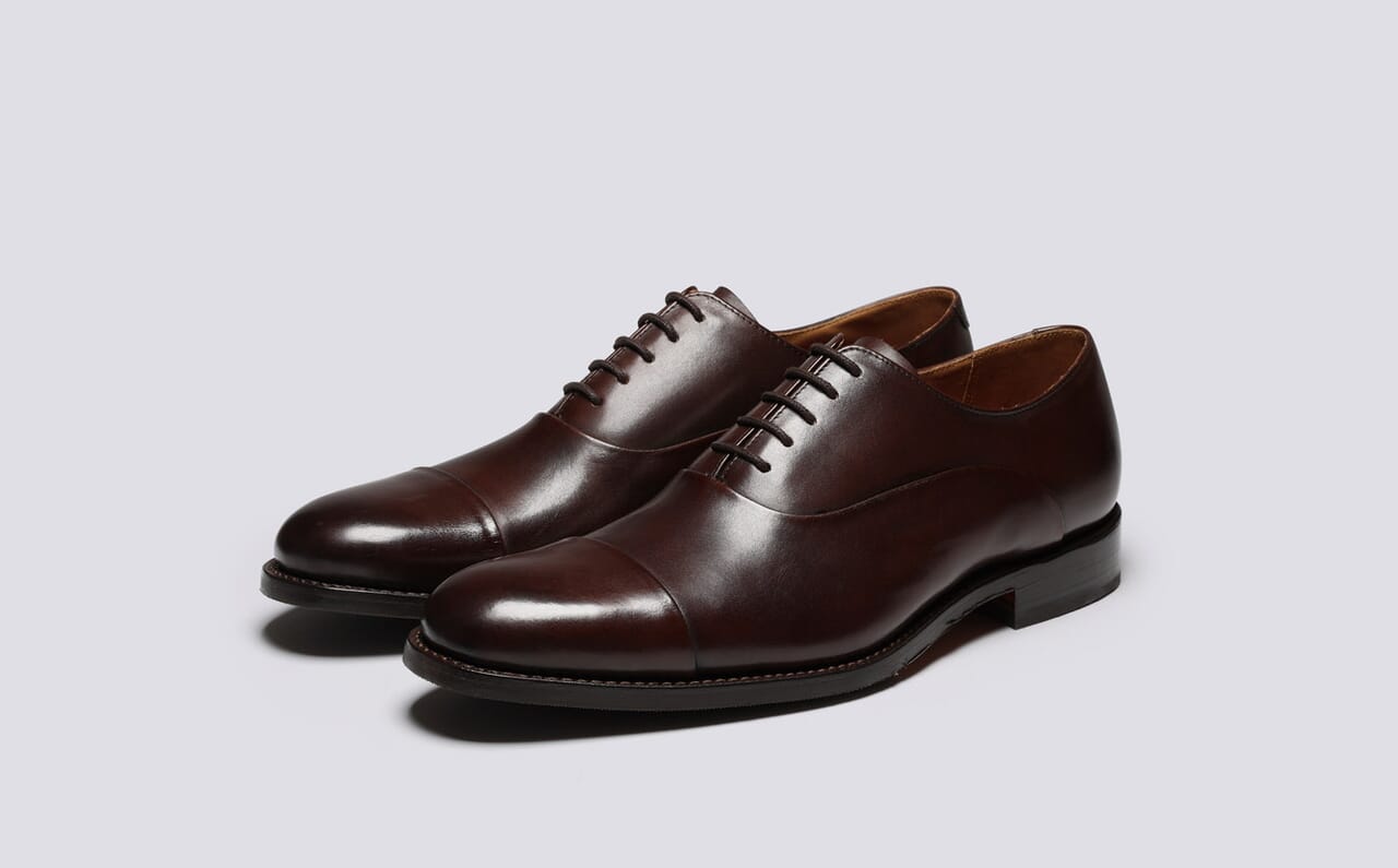 Bert | Mens Shoes in Tan Leather with Leather Sole | Grenson Shoes