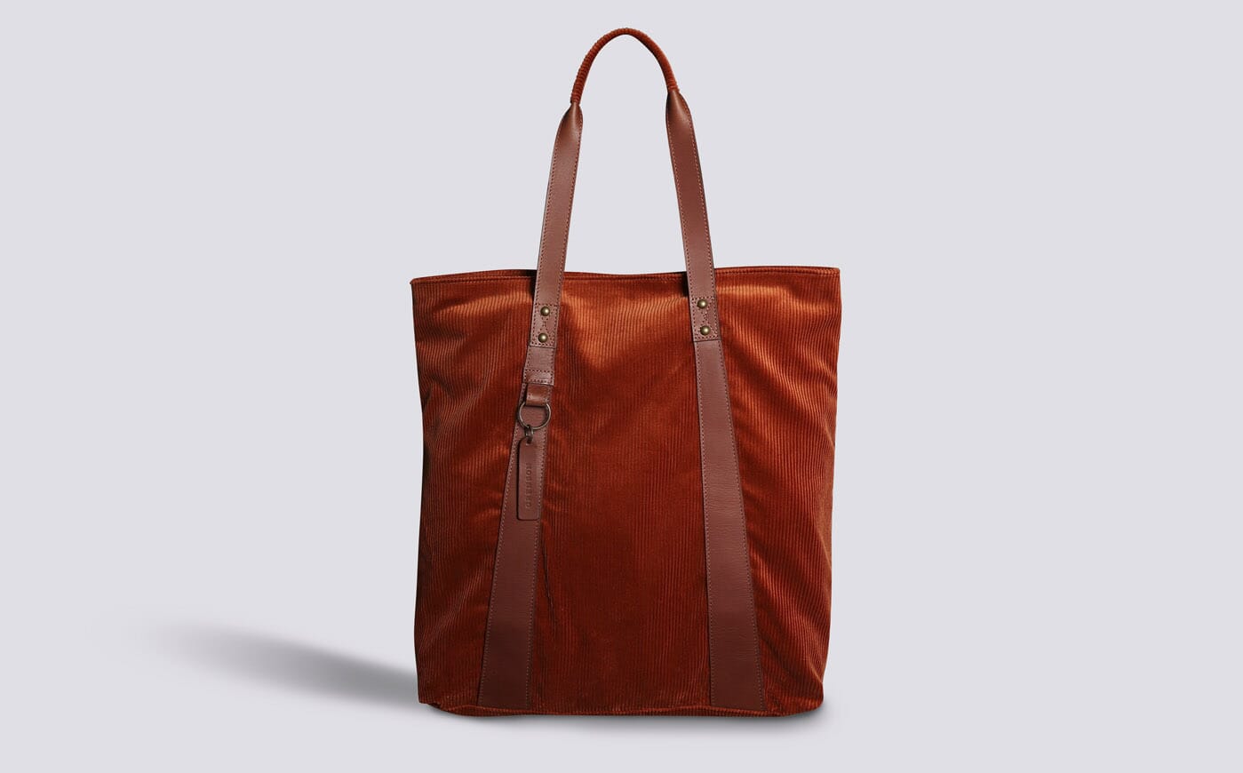 Tote Bag in Brown Corduroy | Grenson