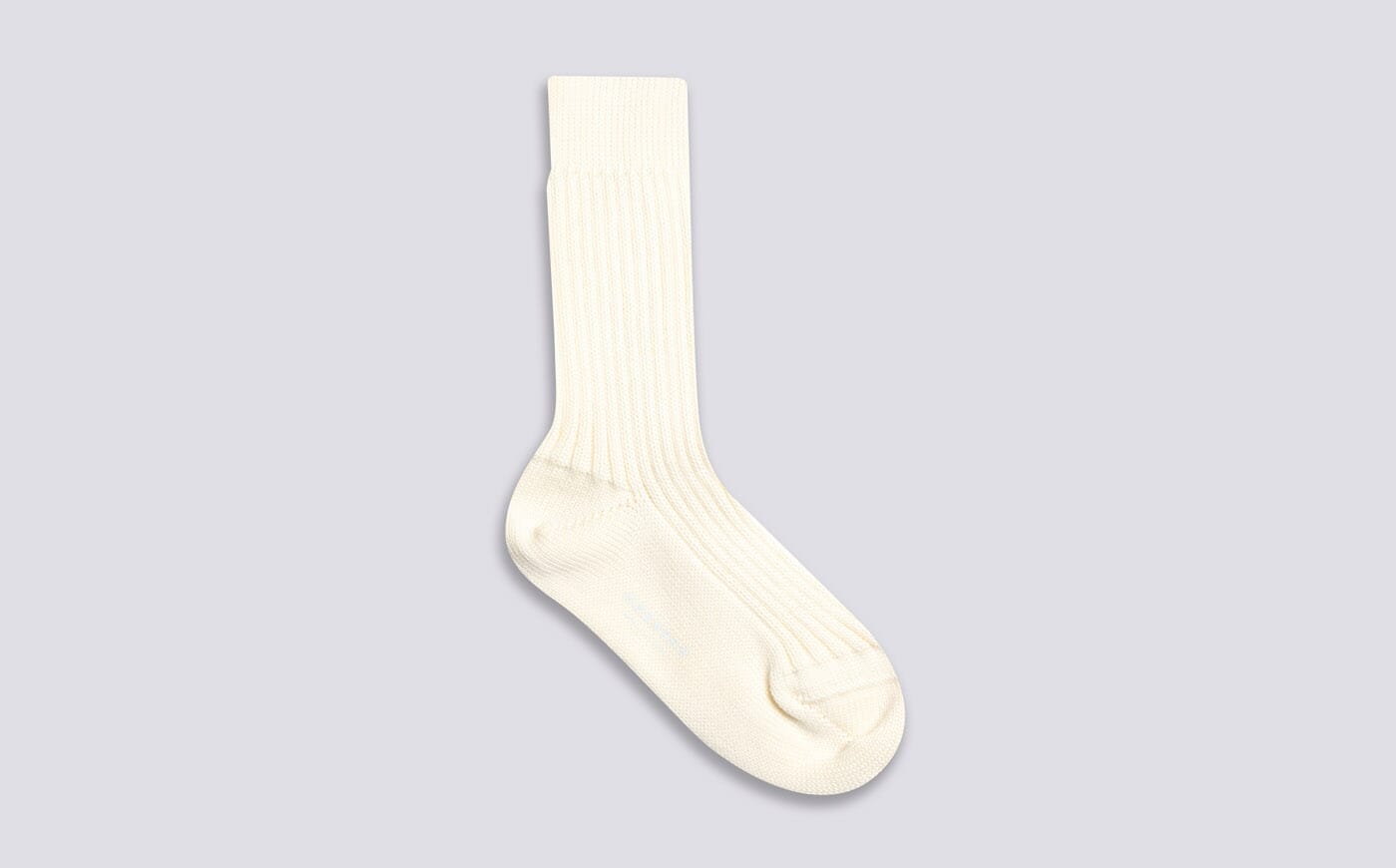 Womens Chunky Wool Sock | Cream Wool | Grenson