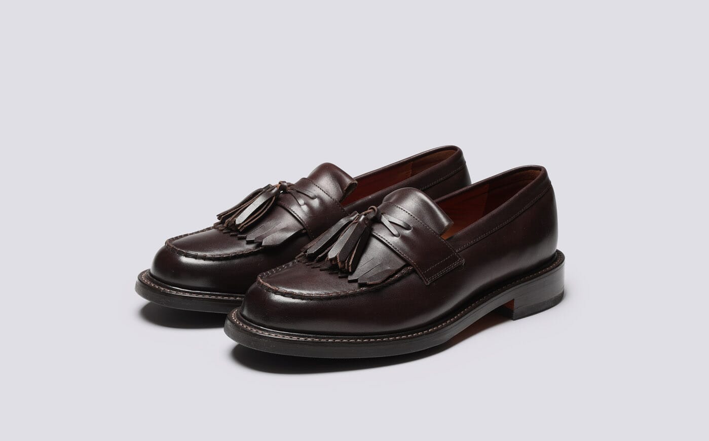 Morven | Mens Loafers in Dark Brown Leather | Grenson