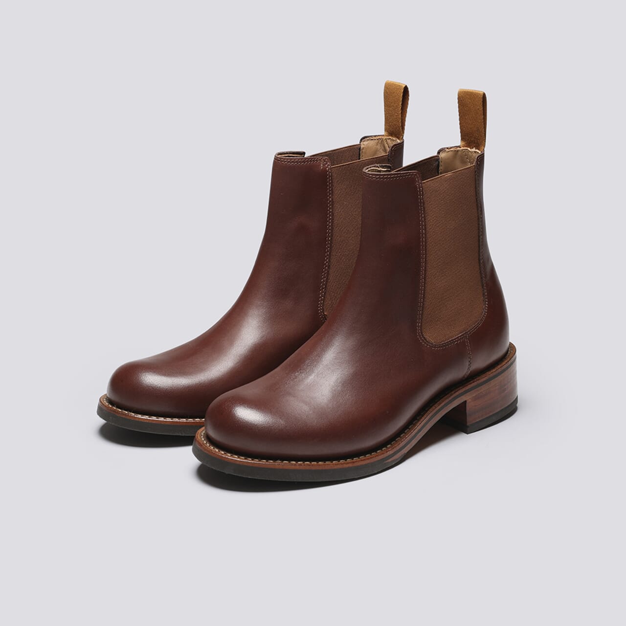Harlow | Womens Chelsea Boots in Tan Colorado Leather | Grenson