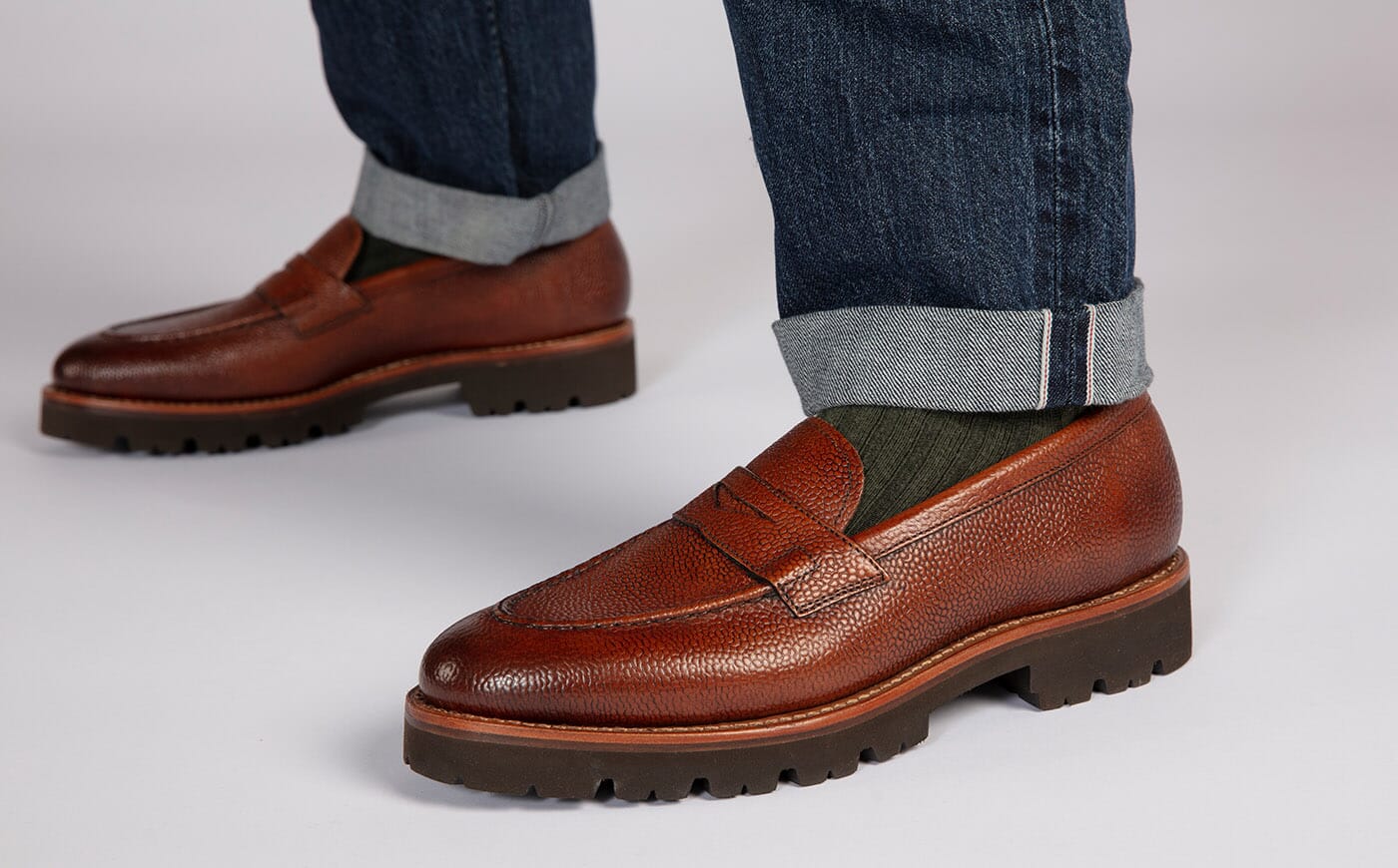 Lloyd | Mens Loafers in Tan Country Grain | Grenson