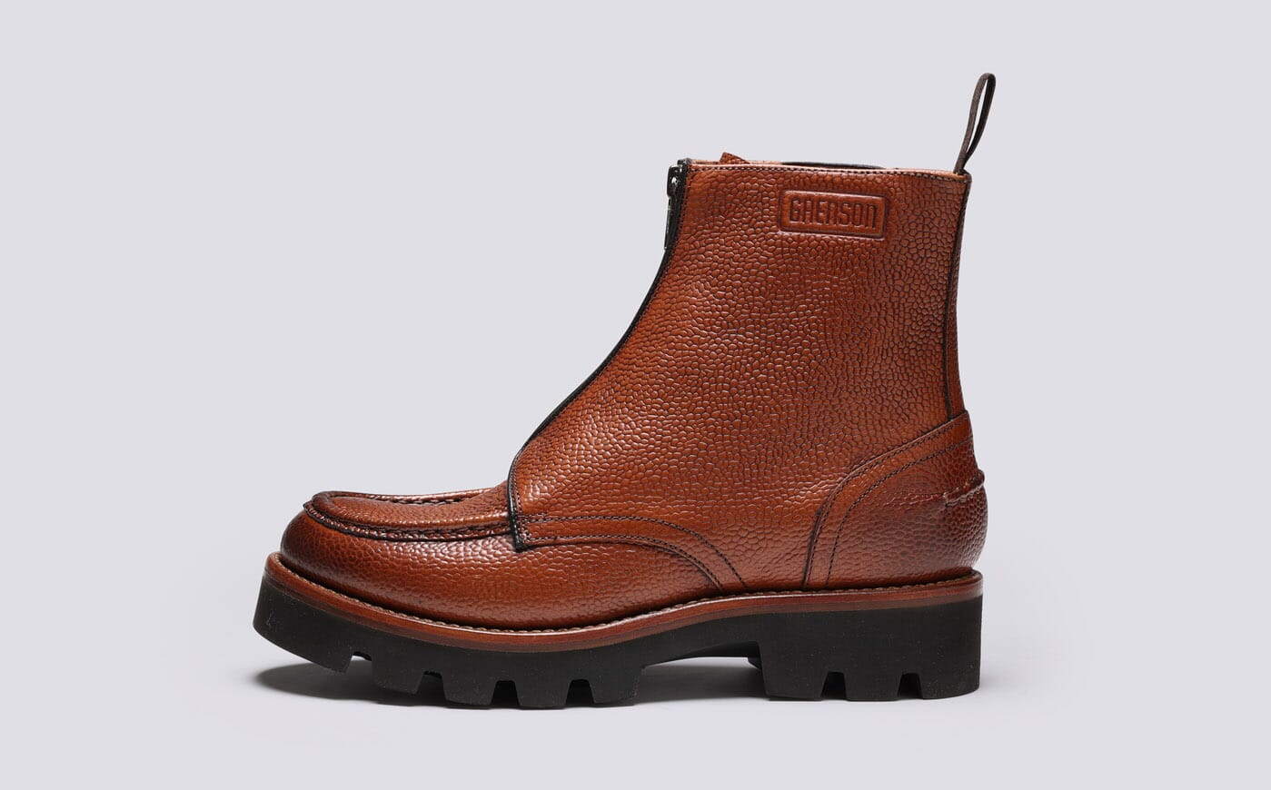 Simone | Womens Boots in Tan Country Grain Leather | Grenson