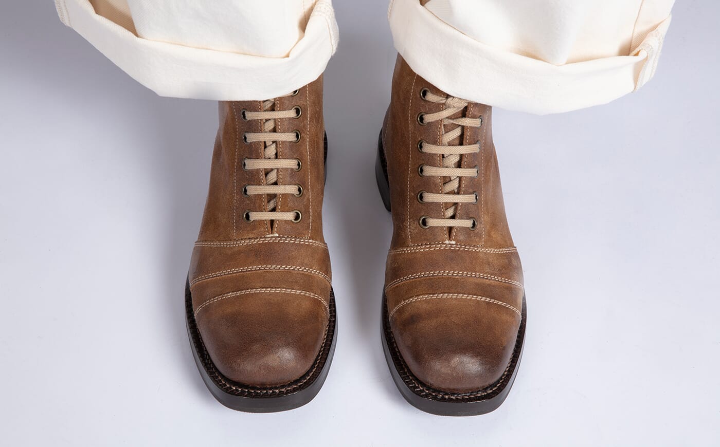 Aldo | Mens Boots in Nutmeg Burnished Suede | Grenson