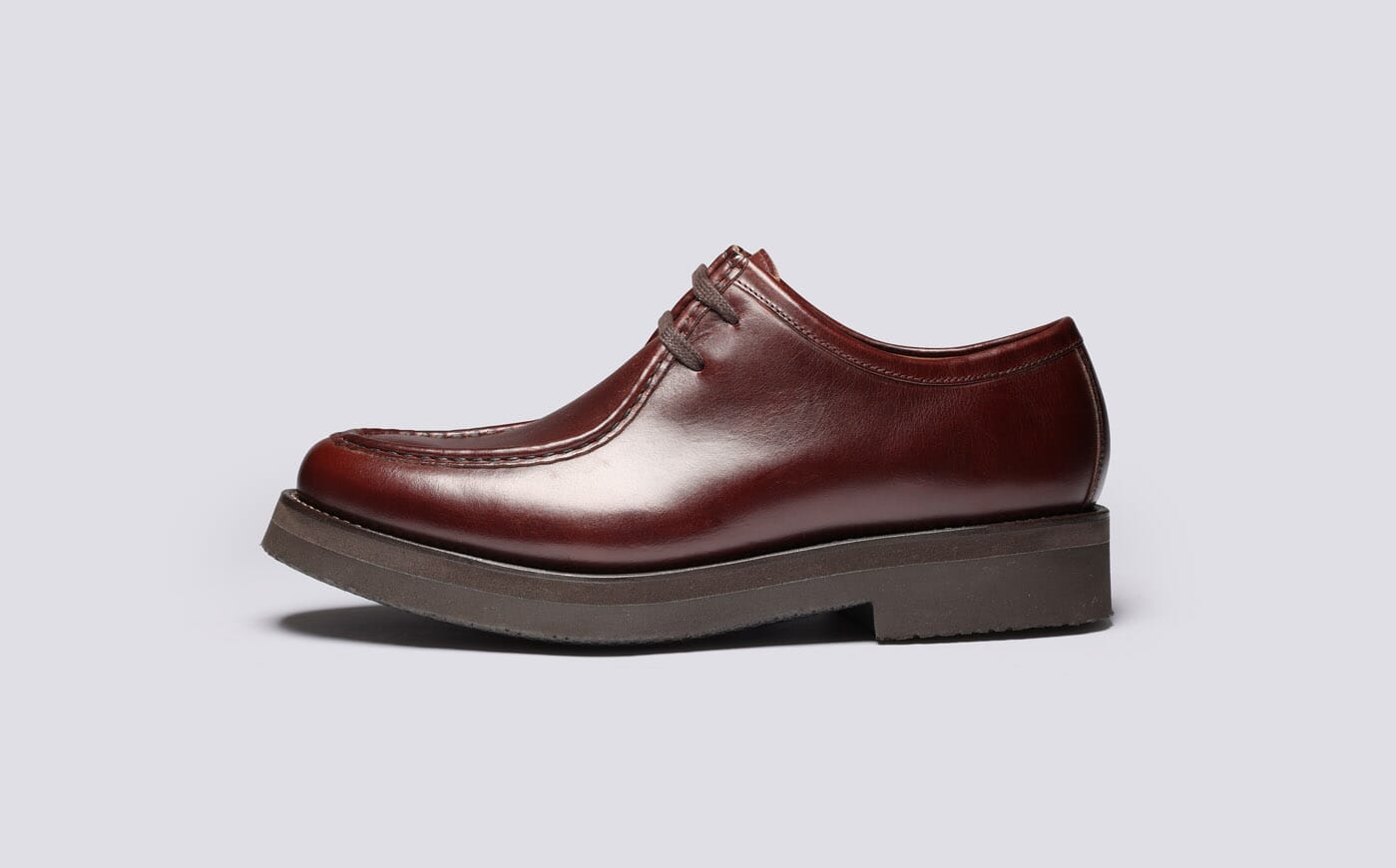 Clarkson | Mens Derby Shoes in Brown Leather | Grenson