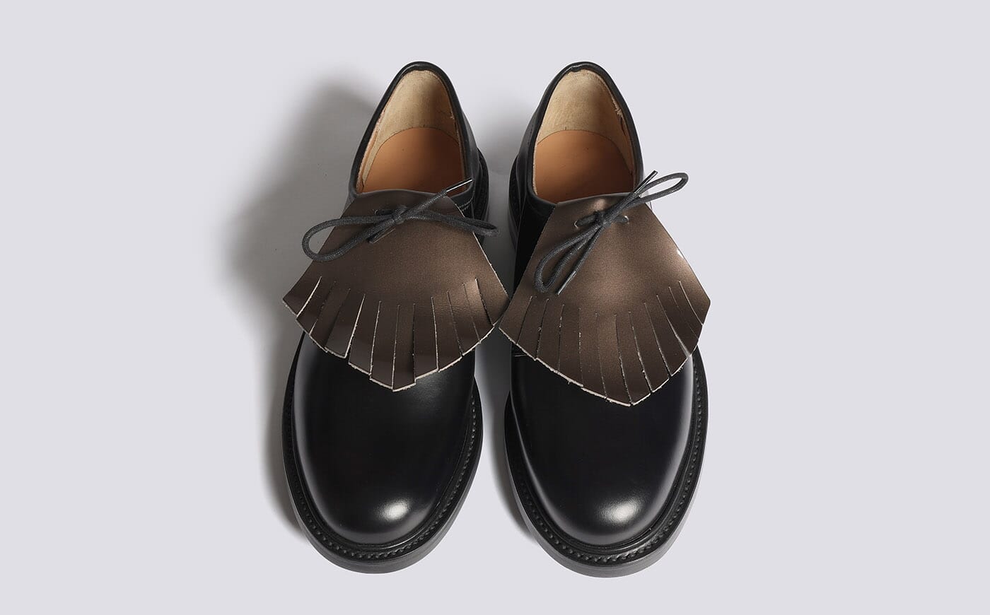 Plain Kiltie | Copper Patent Leather | Grenson