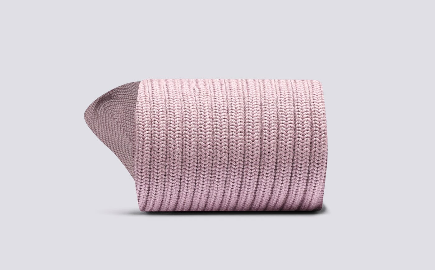 Mens Chunky Wool Sock | Lilac Wool | Grenson