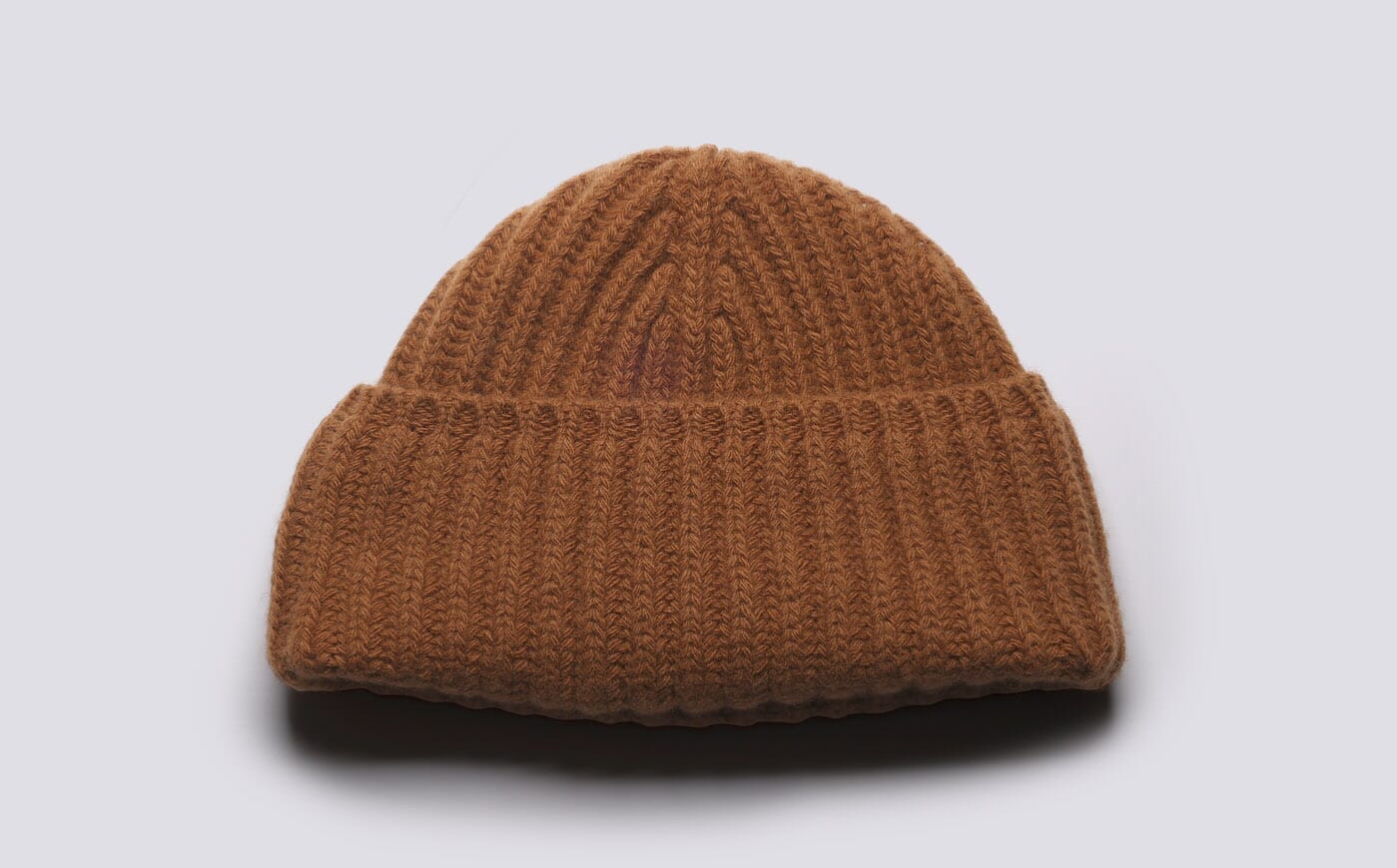 Ivy Ellis Beanie | The Cousteau | 100% Lambswool Hat in Caramel Brown ...
