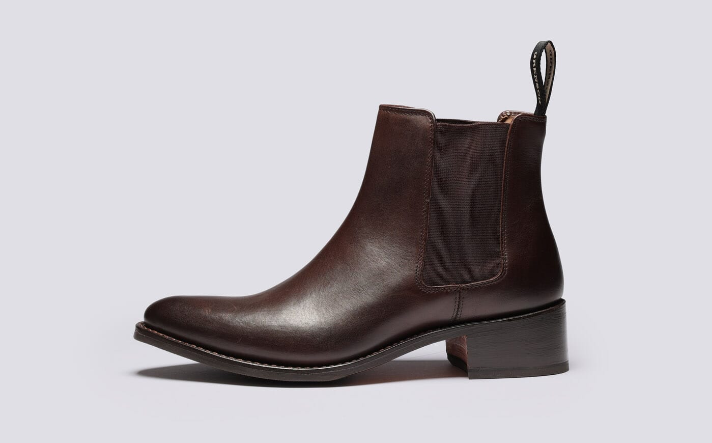 Ingrid | Womens Chelsea Boots in Brown Leather | Grenson